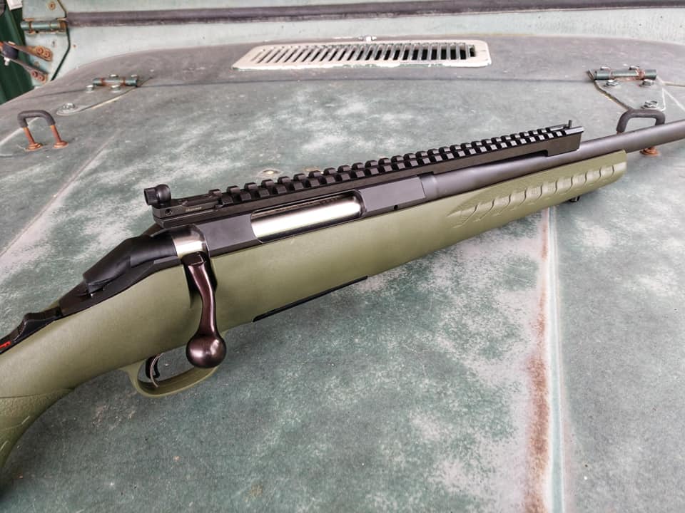 Picatinny Rail with Integrated Peep