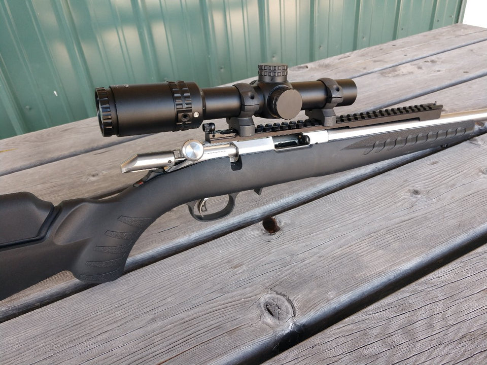 Picatinny Rail with Integrated Peep