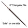"Safe Sided" Triangular File